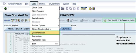 Function Module Documentation For Any FM In SAP Using SE37 Or SE80
