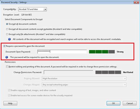 how to password protect a pdf file using adobe acrobat it support guides