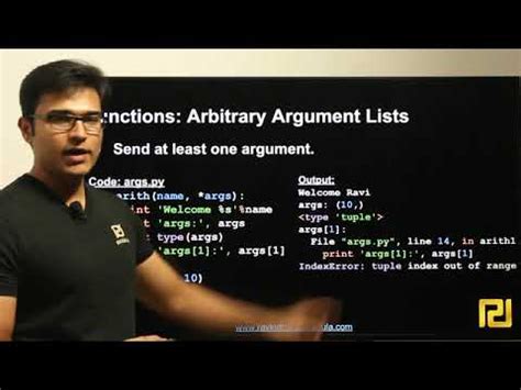 4 8 Python Functions Arbitrary Argument Lists 1 YouTube