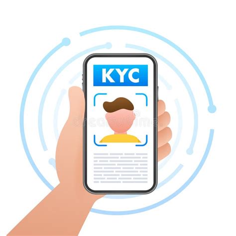 Digital KYC Verification Process On A Smartphone Screen With Facial