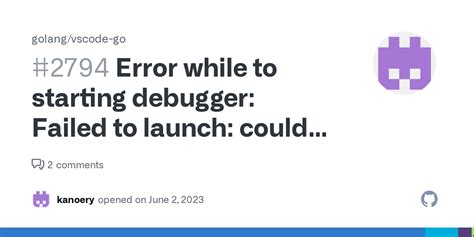 error while to starting debugger failed to launch could not launch process not an executable
