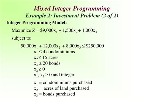 ppt i nteger programming models powerpoint presentation id 420696