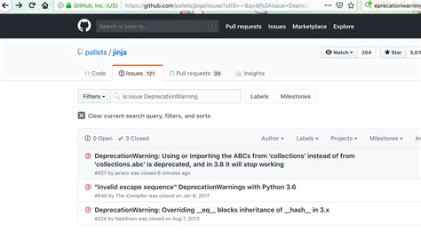 deprecationwarning using or importing the abcs from collections instead of from collections