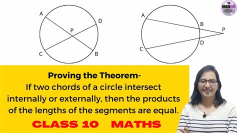 if two chords intersect internally or externally products of the segments are equal theorem