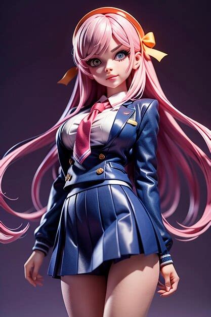 Premium Photo Cartoon Shaped Characters Young And Beautiful Girl Models 3d Rendered Doll Dolls