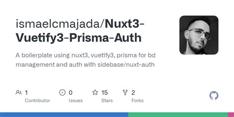 Github Ismaelcmajada Nuxt Vuetify Prisma Auth A Boilerplate Using