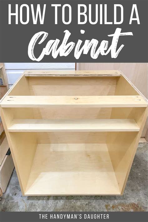 How To Build A Base Cabinet Box The Handyman S Daughter