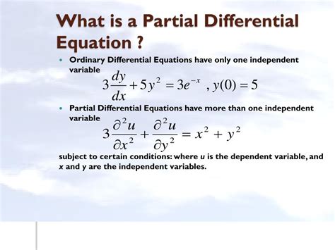 ppt introduction to partial differential equations powerpoint presentation id 4574373