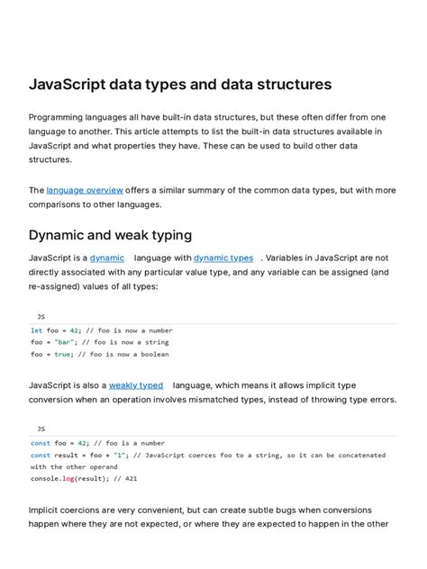 1 javascript data types and data structures javascript mdn pdf string computer