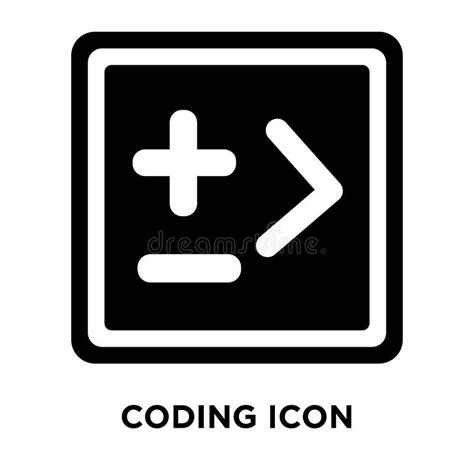Coding Icon Vector Isolated On White Background Logo Concept Of Stock