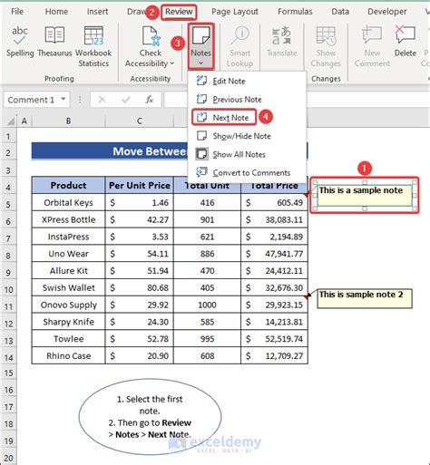 How To Add Edit Hide And Remove Notes In Excel ExcelDemy