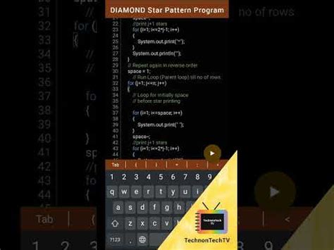 Java Program To Print Diamond Star Pattern Java Program Asked In