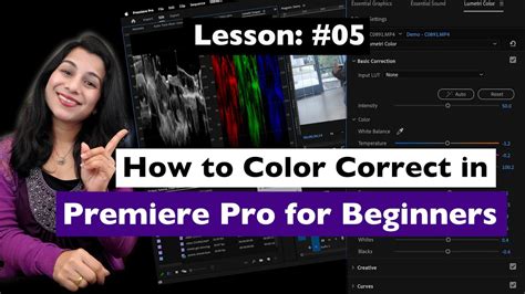 Lesson 05 How To Color Correct In Premiere Pro For Beginners