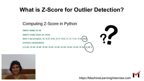 z score for outlier detection machine learning interviews
