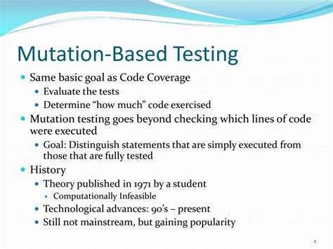 ppt mutation based testing powerpoint presentation free download id 5667968