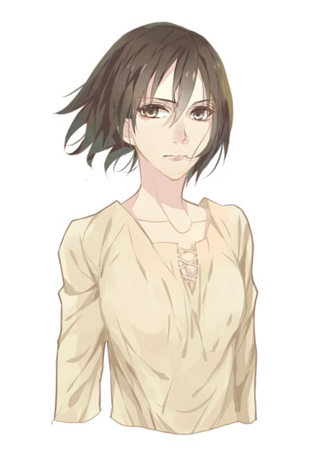 Mikasa Ackerman Shingeki No Kyojin Drawn By Hosho Danbooru