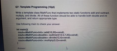 solved q7 template programming 10pt write a template