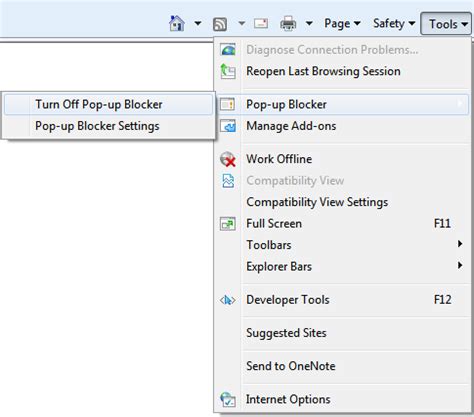 Web Browsers How To Enable And Or Disable Pop Up Blockers