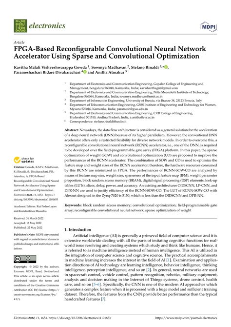 pdf fpga based reconfigurable convolutional neural network accelerator using sparse and