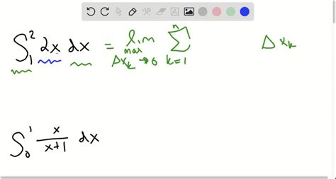 solved a express the integral as a limit of riemann sums do not evaluate the limit use the