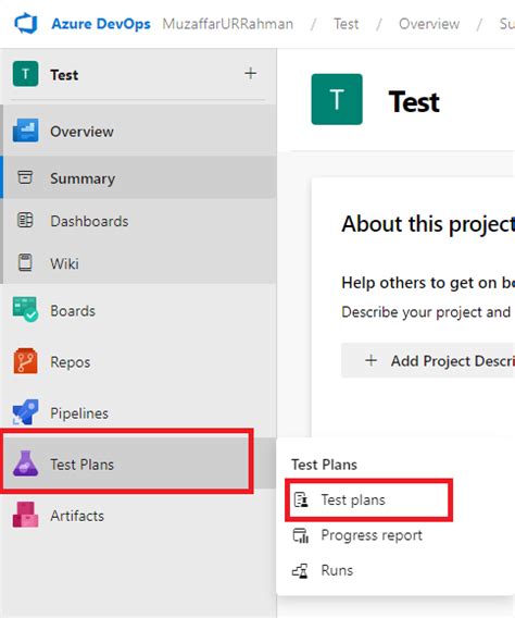 how to create and execute test plan test suite in azure devops
