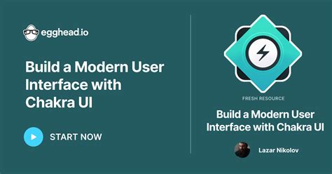 Build A Modern User Interface With Chakra UI Egghead Io
