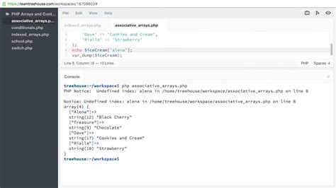 mixing data types in arrays how to php arrays and control structures treehouse