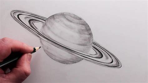 How To Draw Saturn Tonal Pencil Drawing YouTube