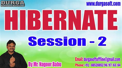 HIBERNATE Tutorials Session 2 By Mr Nagoor Babu On 07 11 2022