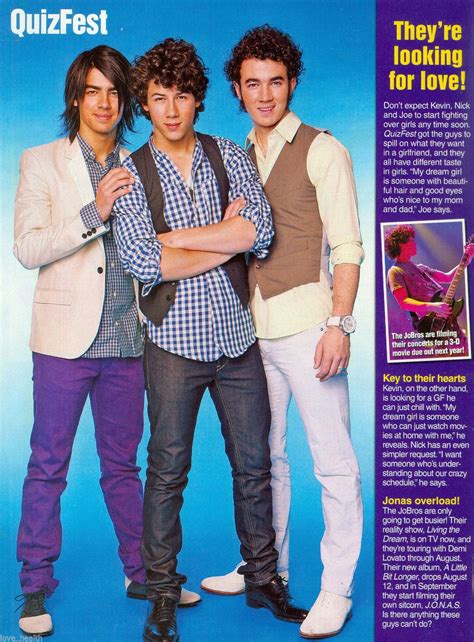 Love Health JOE NICK KEVIN JONAS BROTHERS TEEN BOY BAND 11 X 8
