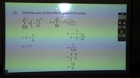 sum an infinite sequence that is in sigma notation youtube