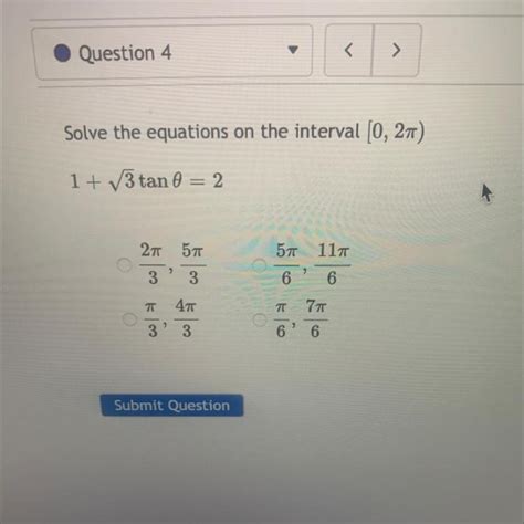 solve the equation on the interval [0 2pi