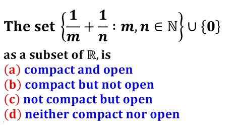 mcq ma real analysis university entrance exam du iit jam 2019 mathematics solution youtube