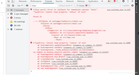 [vue warn] error in callback for immediate watcher “data“ “typeerror cannot read property