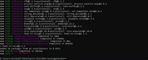 node js node js npm package installation not completed stack overflow