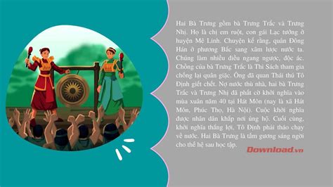 Tập làm văn lớp 3 Kể về Hai Bà Trưng 18 mẫu Những bài văn mẫu lớp 3