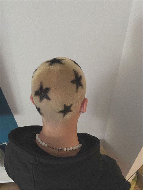 Star Hair ⭐️ Shaved Hair Designs Dyed Hair Men Bleached Hair Men