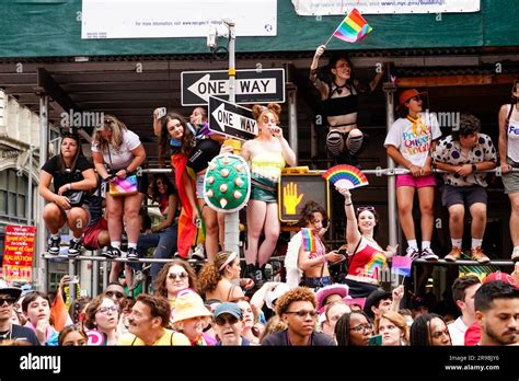 New York New York Usa 25th June 2023 The 2023 Ny Pride Parade Held Along Fifth Avenue In