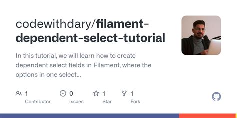 GitHub Codewithdary Filament Dependent Select Tutorial In This