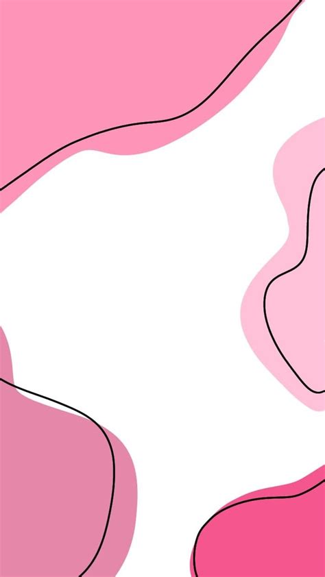 An Abstract Pink And White Background With Wavy Lines In The Shape Of