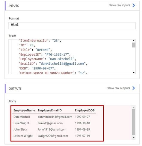 How To Create Html Table In Power Automate Sharepoint Dot Net