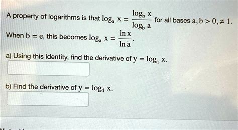 a property of logarithms is that log a x log b x log b a for all bases a b 0 1 when b e