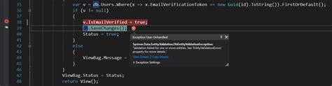 Asp Net Mvc Validation Failed For One Or More Entities On Save