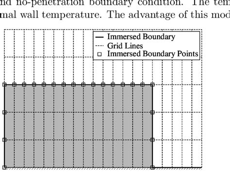 schematic of immersed boundary technique the grid points have to match download scientific