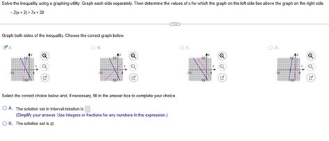 solved solve the inequality using a graphing utility graph