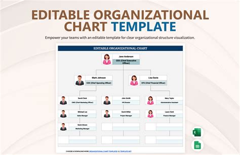 Organizational Chart For Manufacturing Company Template In Word