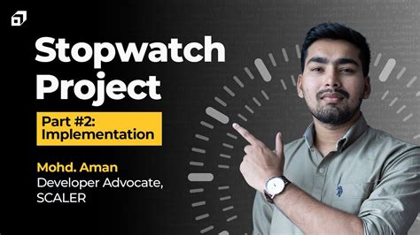 Build A Stopwatch Using Javascript Part Js Project Coding