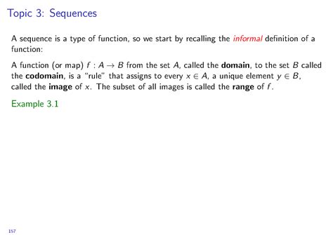 topic 3 sequences real analysis lecture notes 4 topic 3 sequences a sequence is a type of