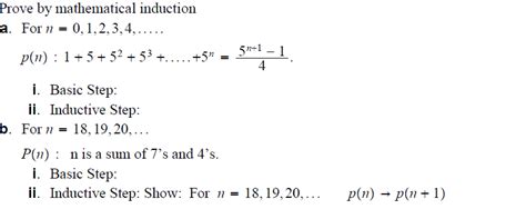 solved prove by mathematical induction a for n