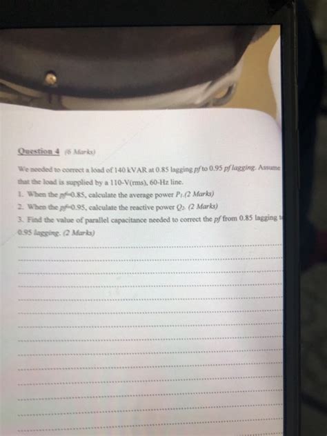 solved question 4 6 marks w e needed to correct a load of